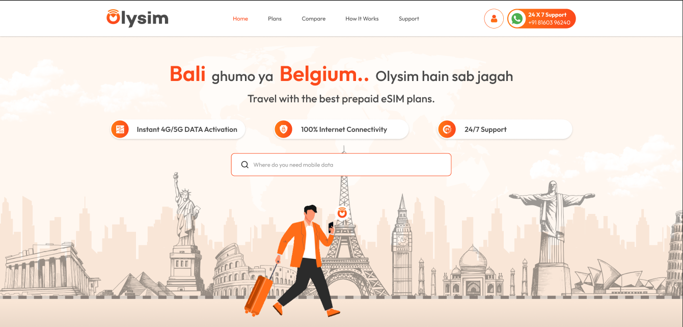 Browse All eSIM Plans by Country & Region | Olysim